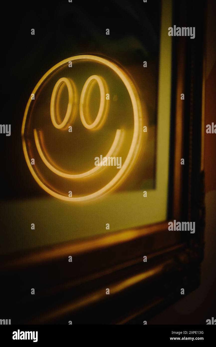 Neon sign reflection hi-res stock photography and images - Alamy