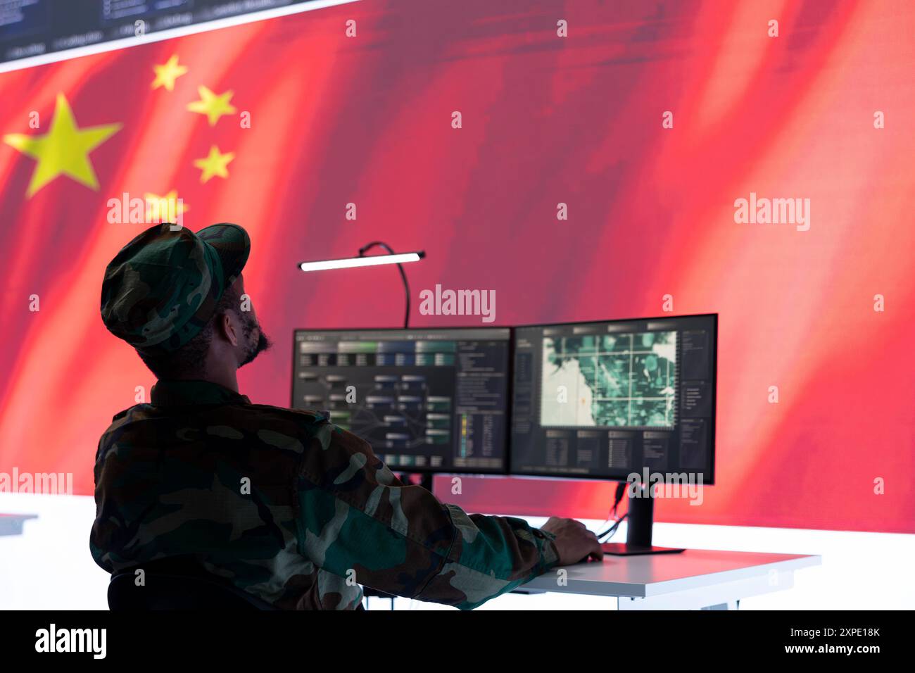 Chinese soldier computer hi-res stock photography and images - Alamy