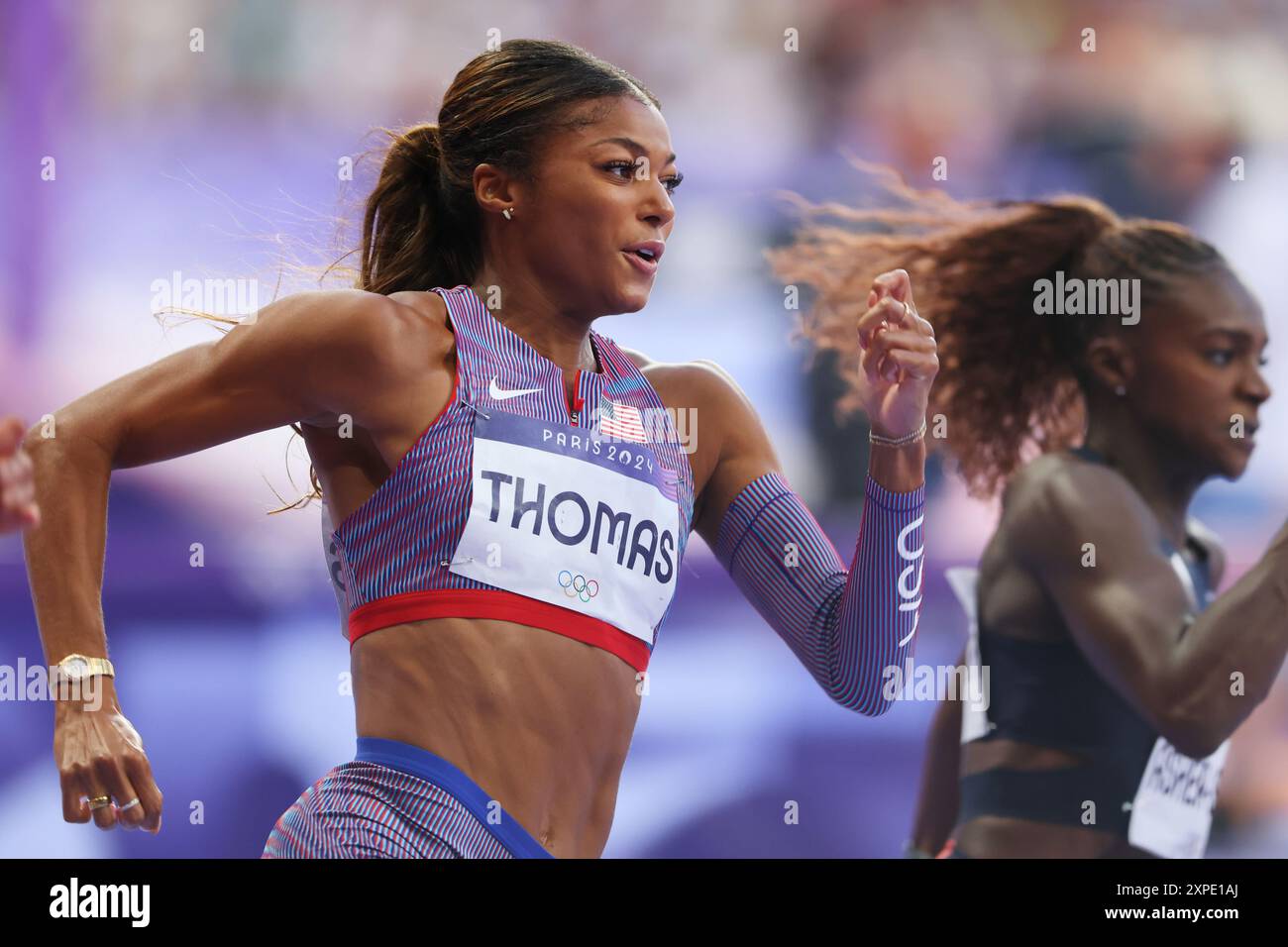 THOMAS Gabrielle (USA), AUGUST 5, 2024 - Athletics : Women's 200m Semi-Final during the Paris ...