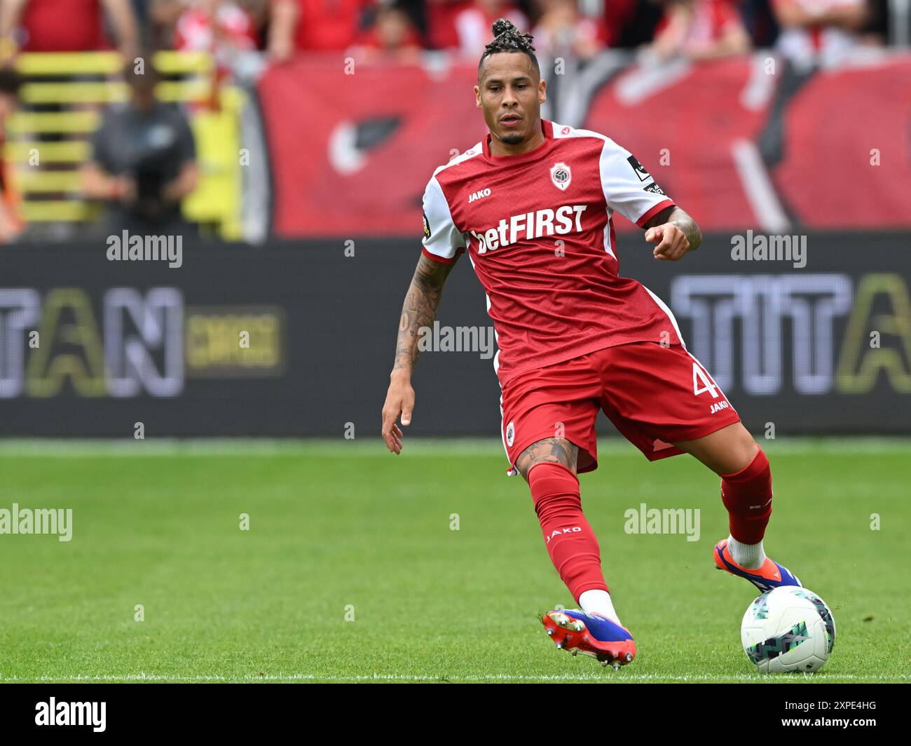 ANTWERP - Tjaronn Chery of Royal Antwerp FC during the Belgian Pro ...