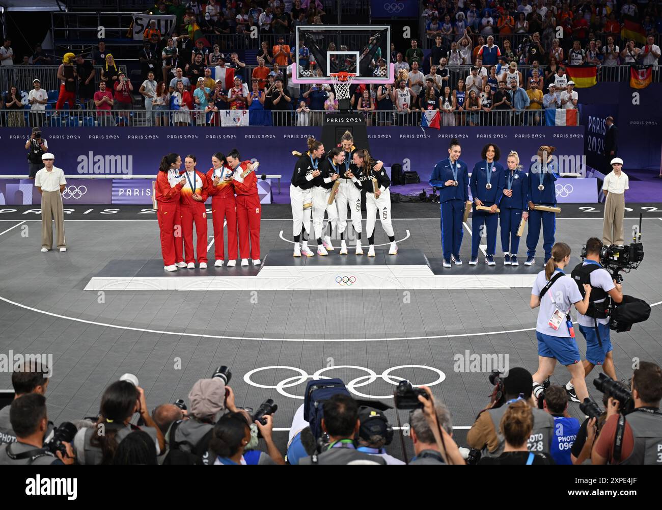 Paris, France. 05th Aug, 2024. Olympics, Paris 2024, 3x3 basketball ...