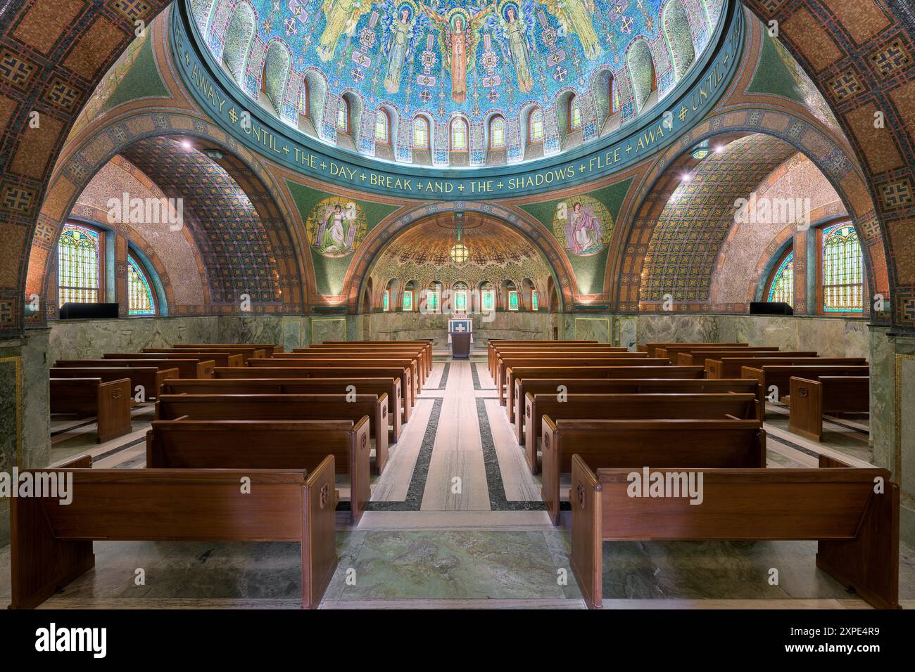 Interior of the Lakewood Cemetery Memorial Chapel at 3600 Hennepin ...