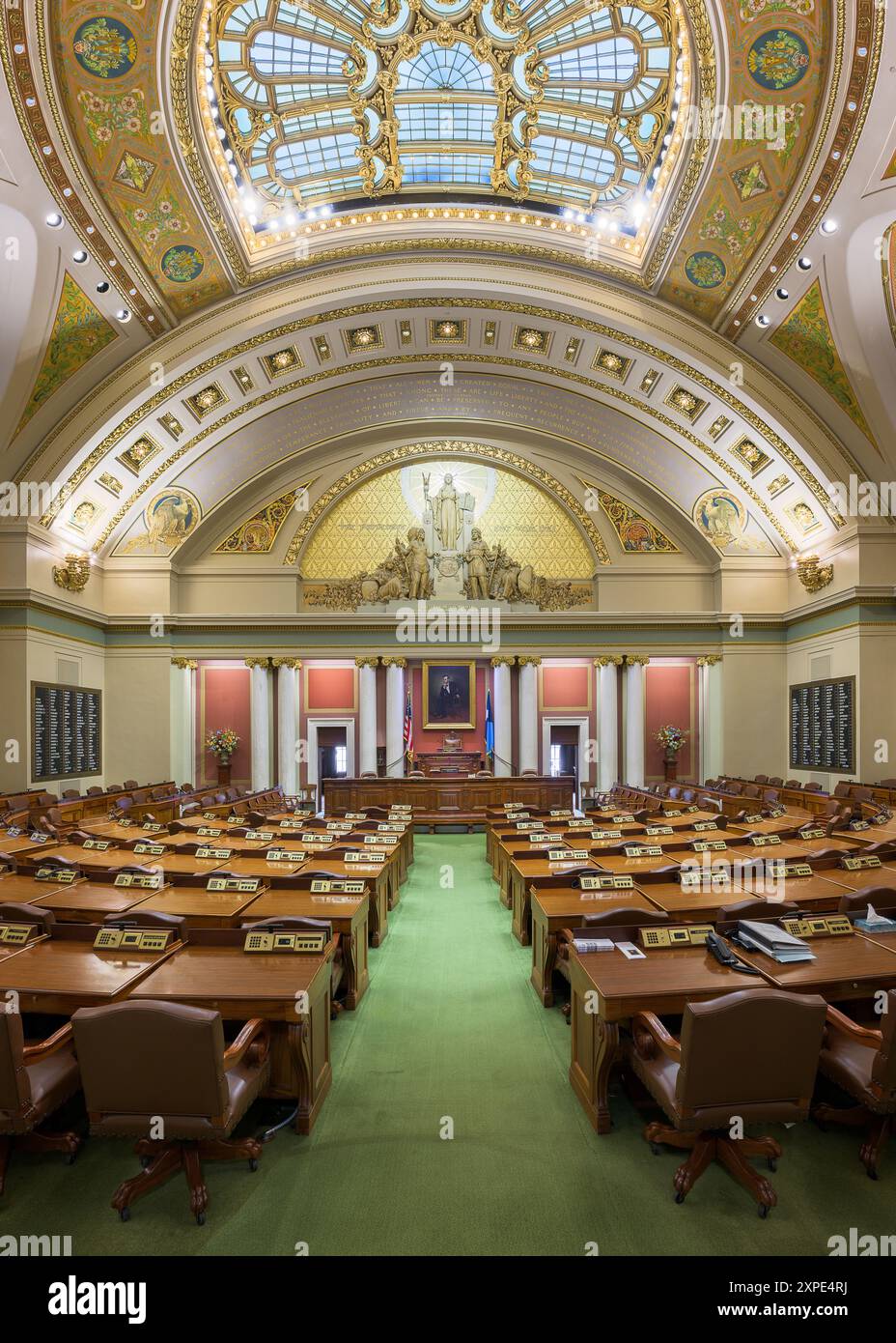 House of Representatives chamber in the Minnesota State Capitol ...