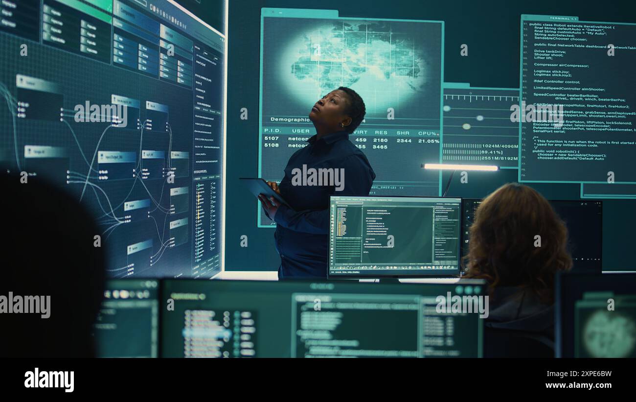 Professional IT expert working in a governmental security operations ...