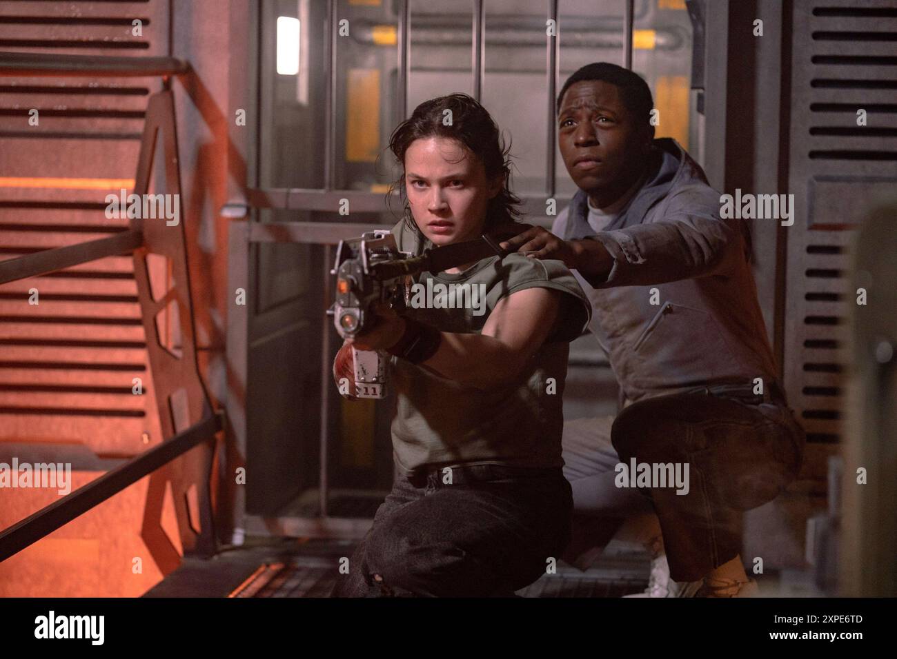 ALIEN: ROMULUS, from left: Cailee Spaeny, David Jonsson, 2024. ph ...