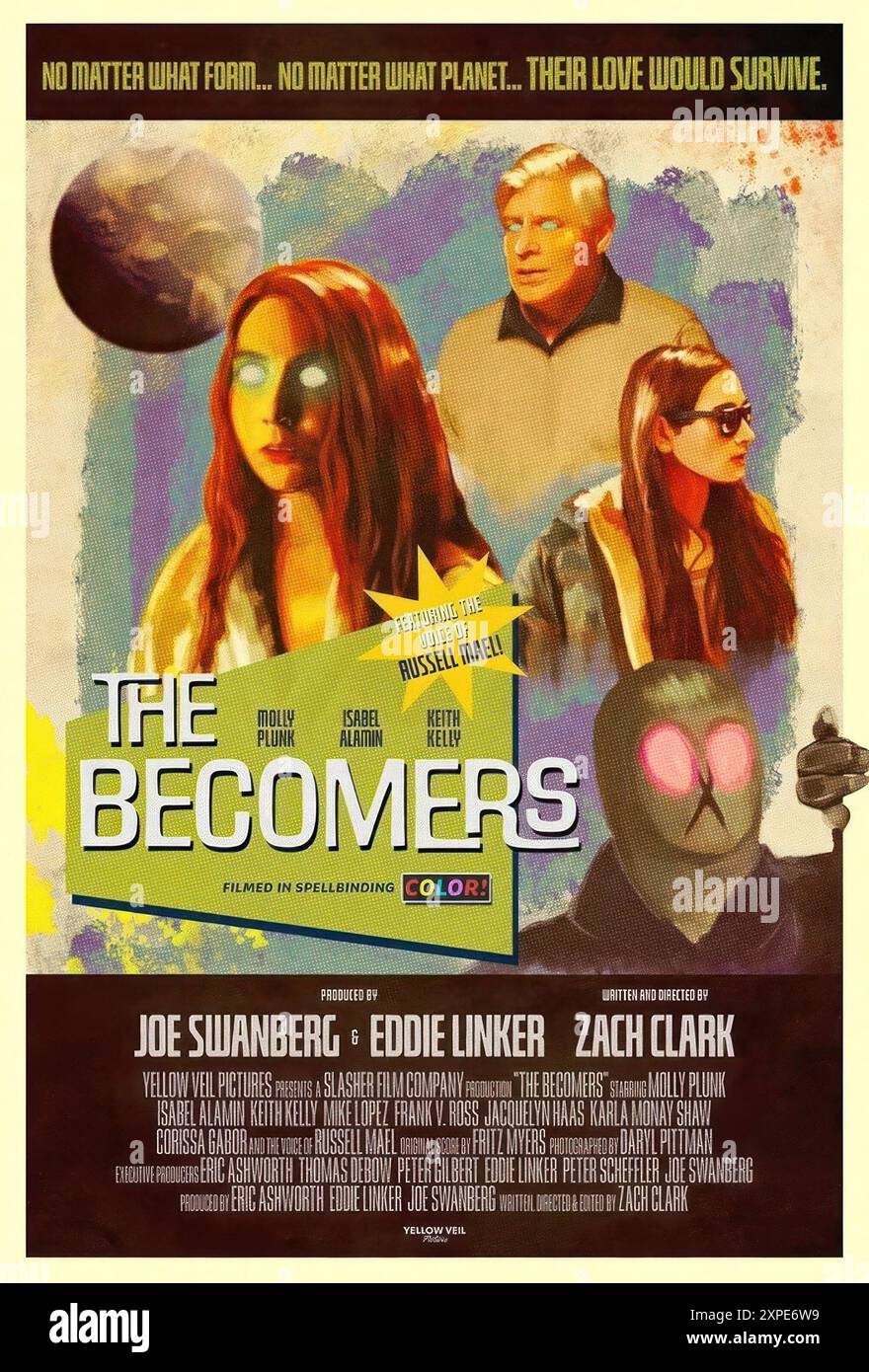 THE BECOMERS, poster, top, from left: Molly Plunk, Keith Kelly, Isabel ...