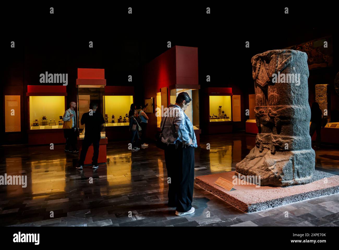 National Museum of Anthropology MNA in Mexico City. American museum complex that exhibits the ...