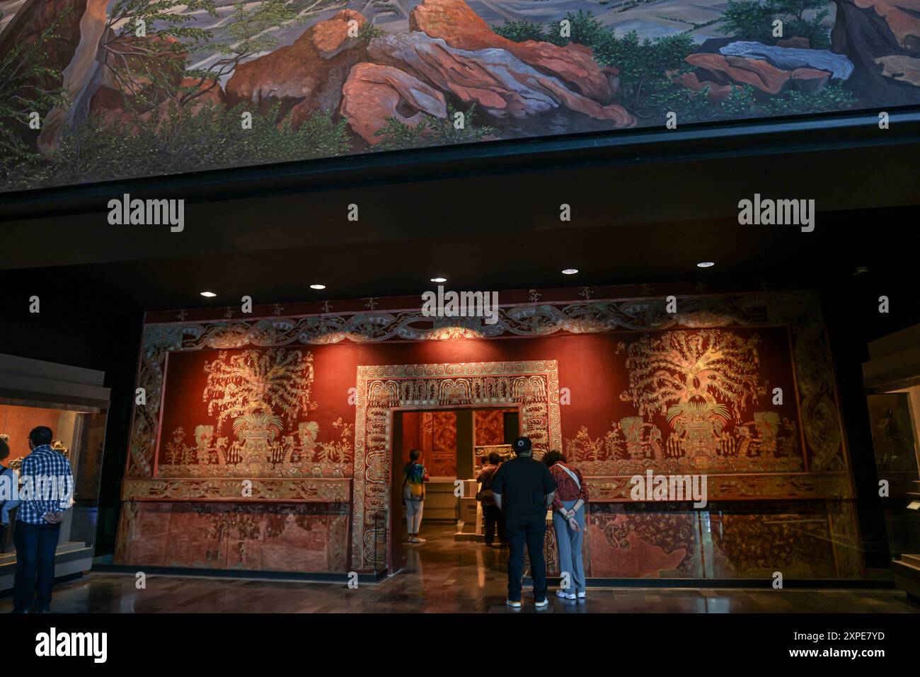 National Museum of Anthropology MNA in Mexico City. American museum complex that exhibits the ...