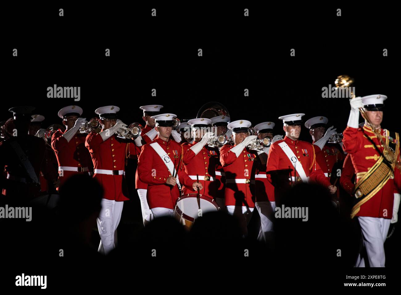 Marines with "The Commandant’s Own” U.S. Marine Drum & Bugle Corps ...