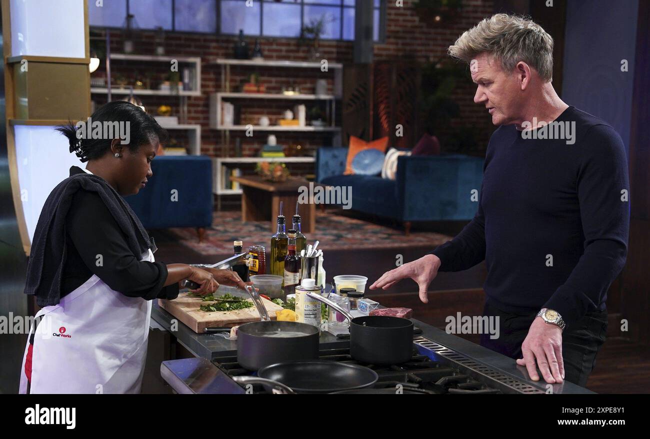 MASTERCHEF, from left: Contestant Kamay Lafalaise, host/judge Gordon ...