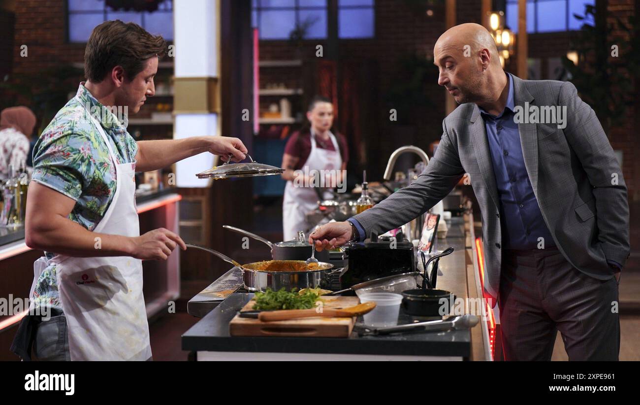 MASTERCHEF, Contestant Murt Murton, with judge Joe Bastianich, 'Back to ...