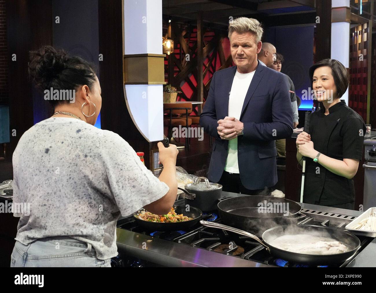 MASTERCHEF, A contestant, host/judge Gordon Ramsay, special guest ...