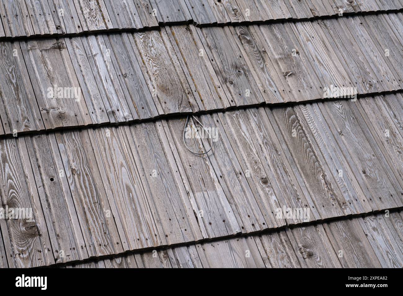 wood tile roof, a typical tradition of many mountain places due to the ...
