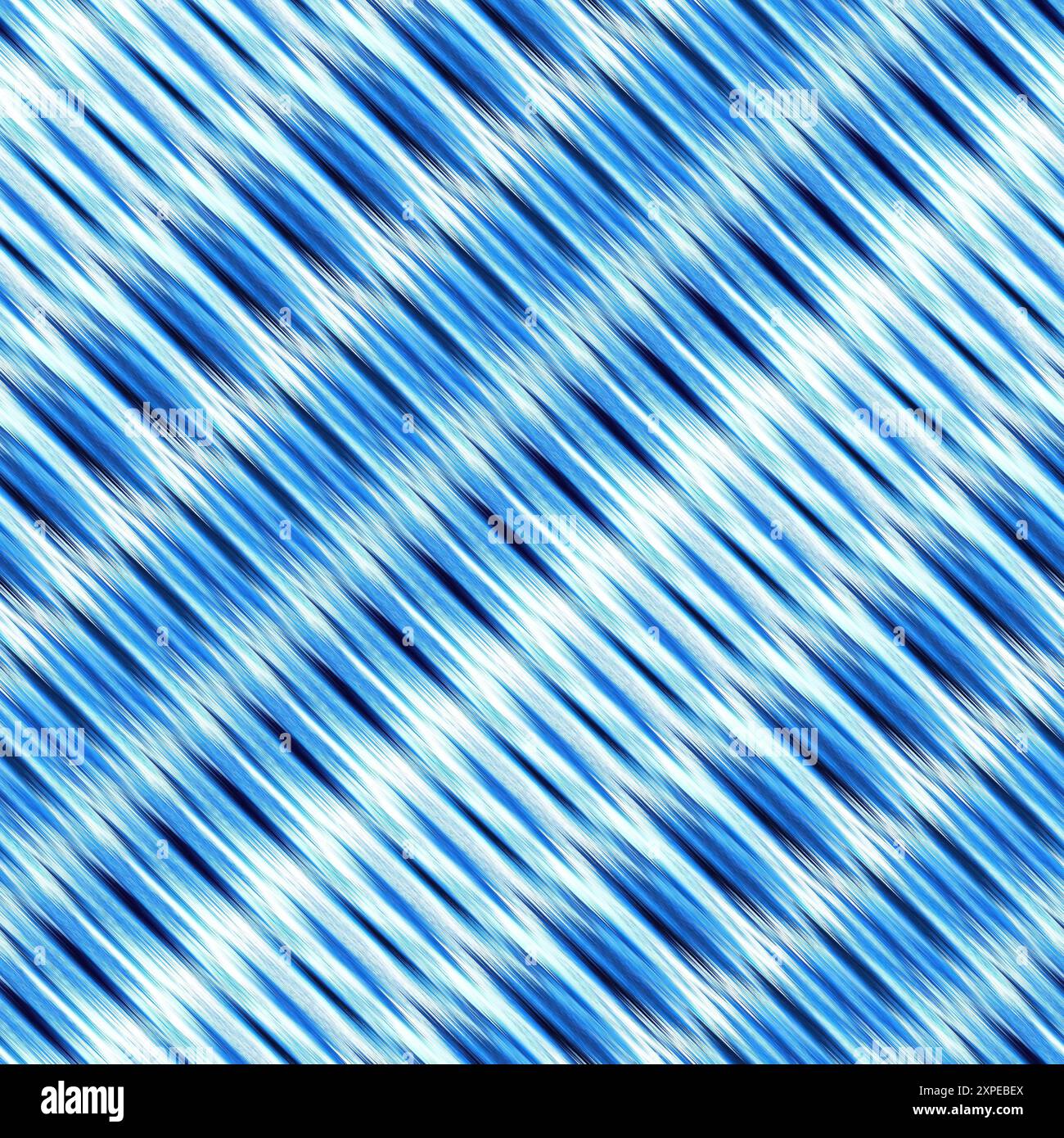 Thin dip dye stripe effect seamless pattern in blue white melange blur ...