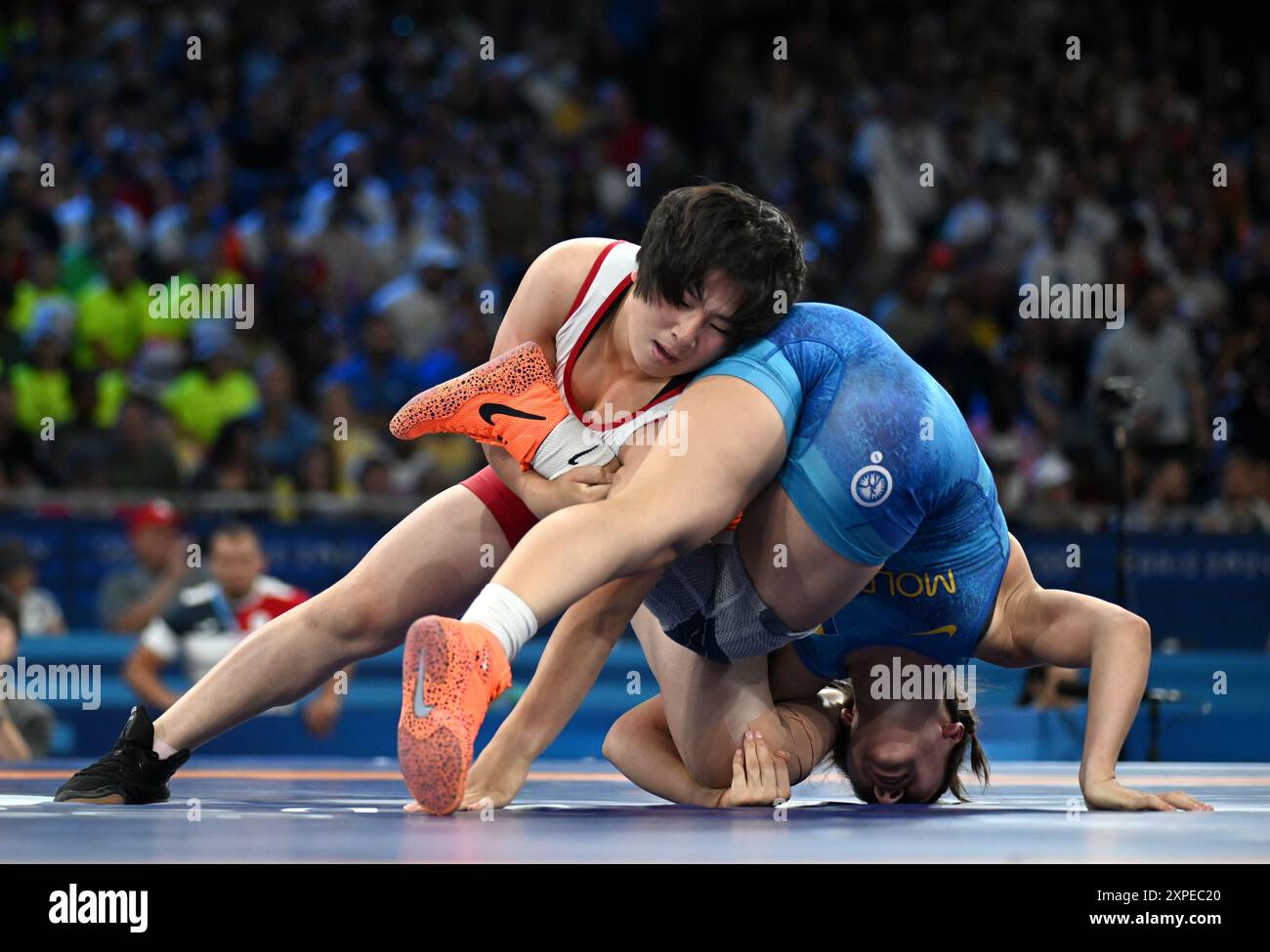 Paris, France. 5th Aug, 2024. Pak Sol Gum (red) of the Democratic ...