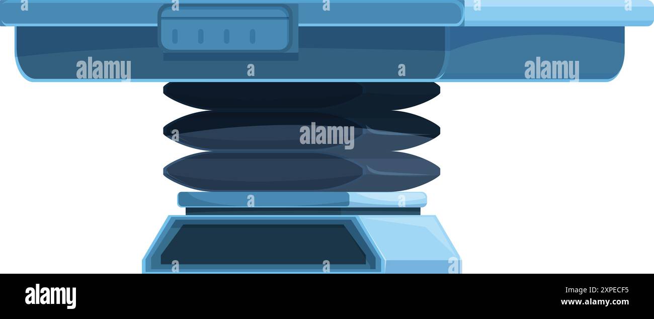 Modern adjustable hydraulic operating table standing in clinic office ...