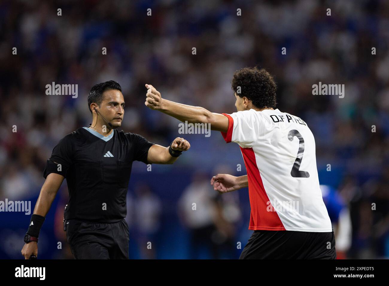 Lyon, France. 05th Aug, 2024. Lyon, France, August 5th 2024: Omar Fayed ...