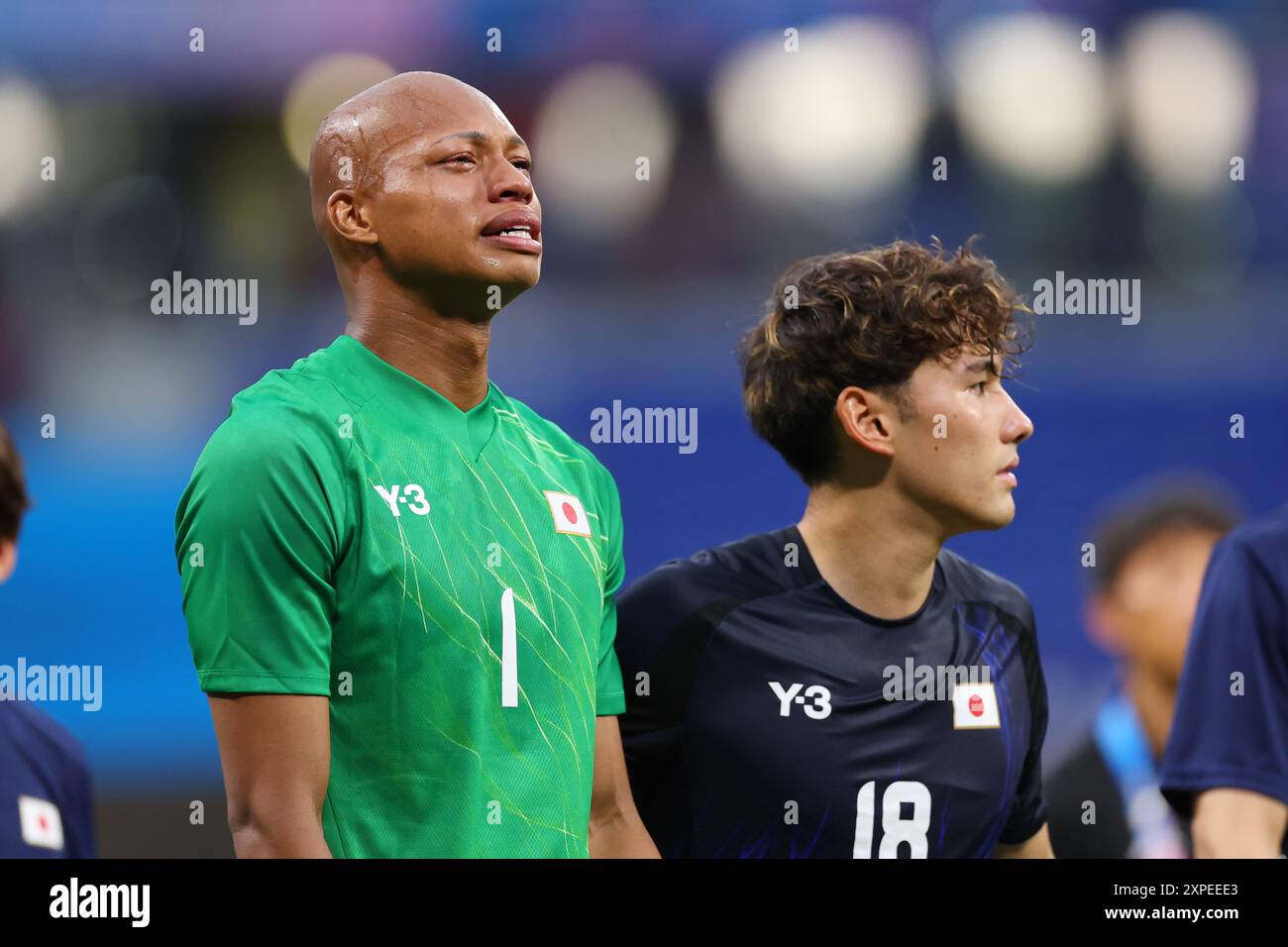 Decines-Charpieu, France. 2nd Aug, 2024. (L to R) Leo Brian Kokubo, Kein Sato (JPN) Football ...