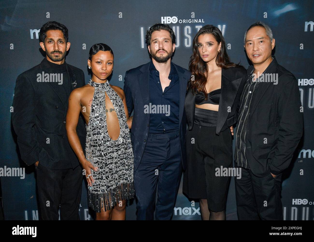 Sagar Radia, from left, Myha'la Herrold, Kit Harington, Marisa Abela ...