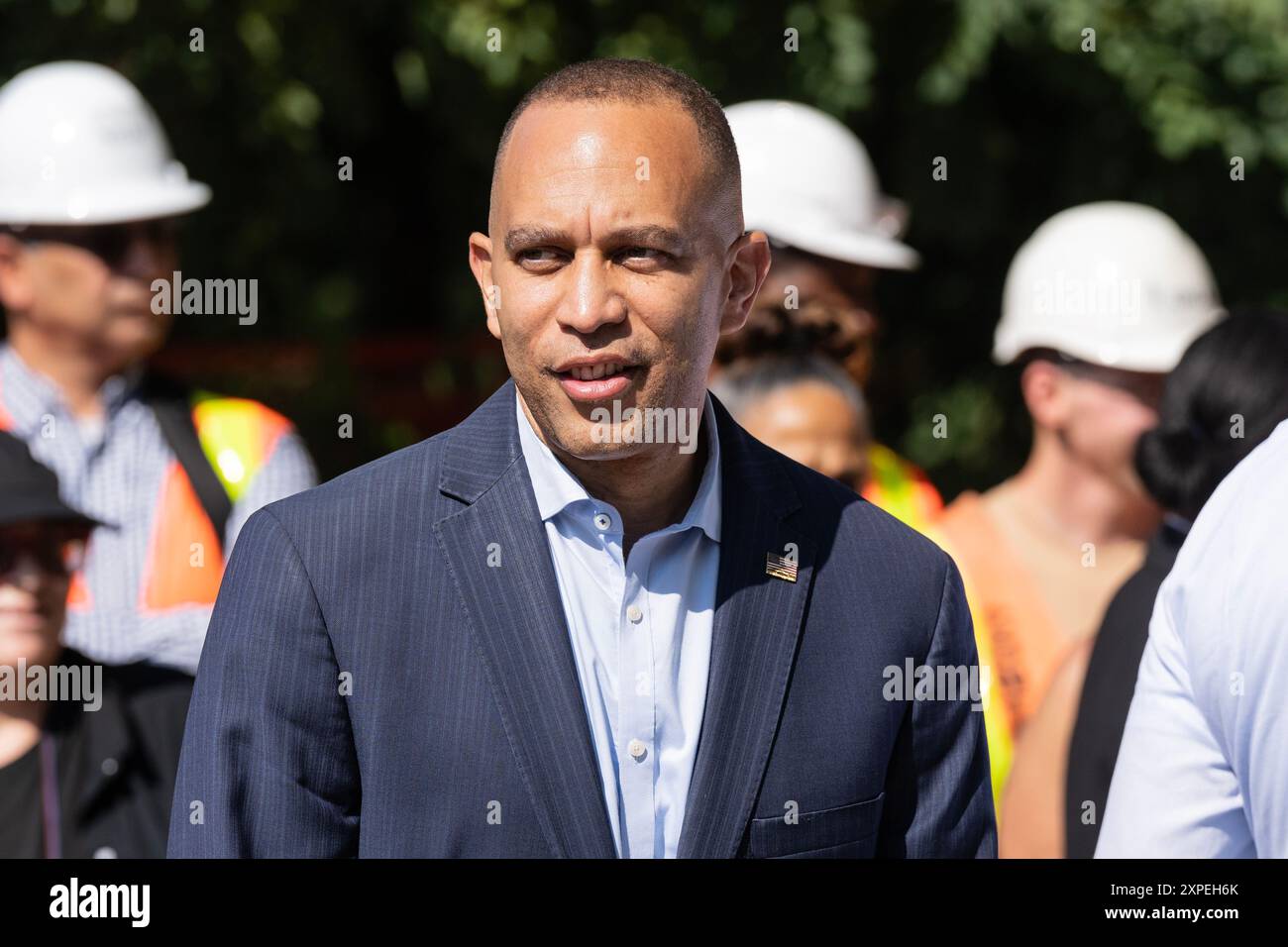 House Minority Leader Hakeem Jeffries attends joint ADA announcement ...
