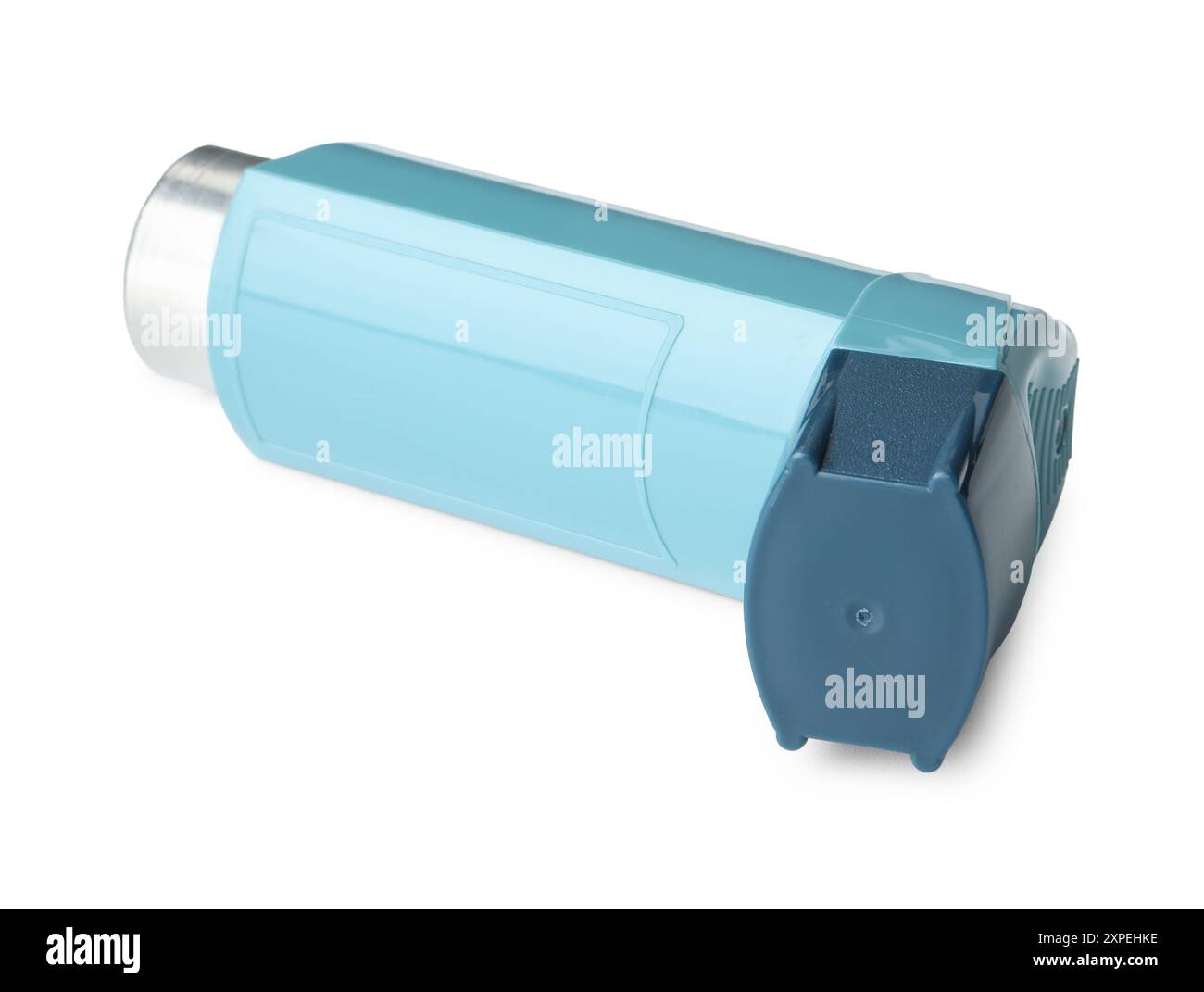 One inhaler isolated on white. Asthma treatment Stock Photo - Alamy