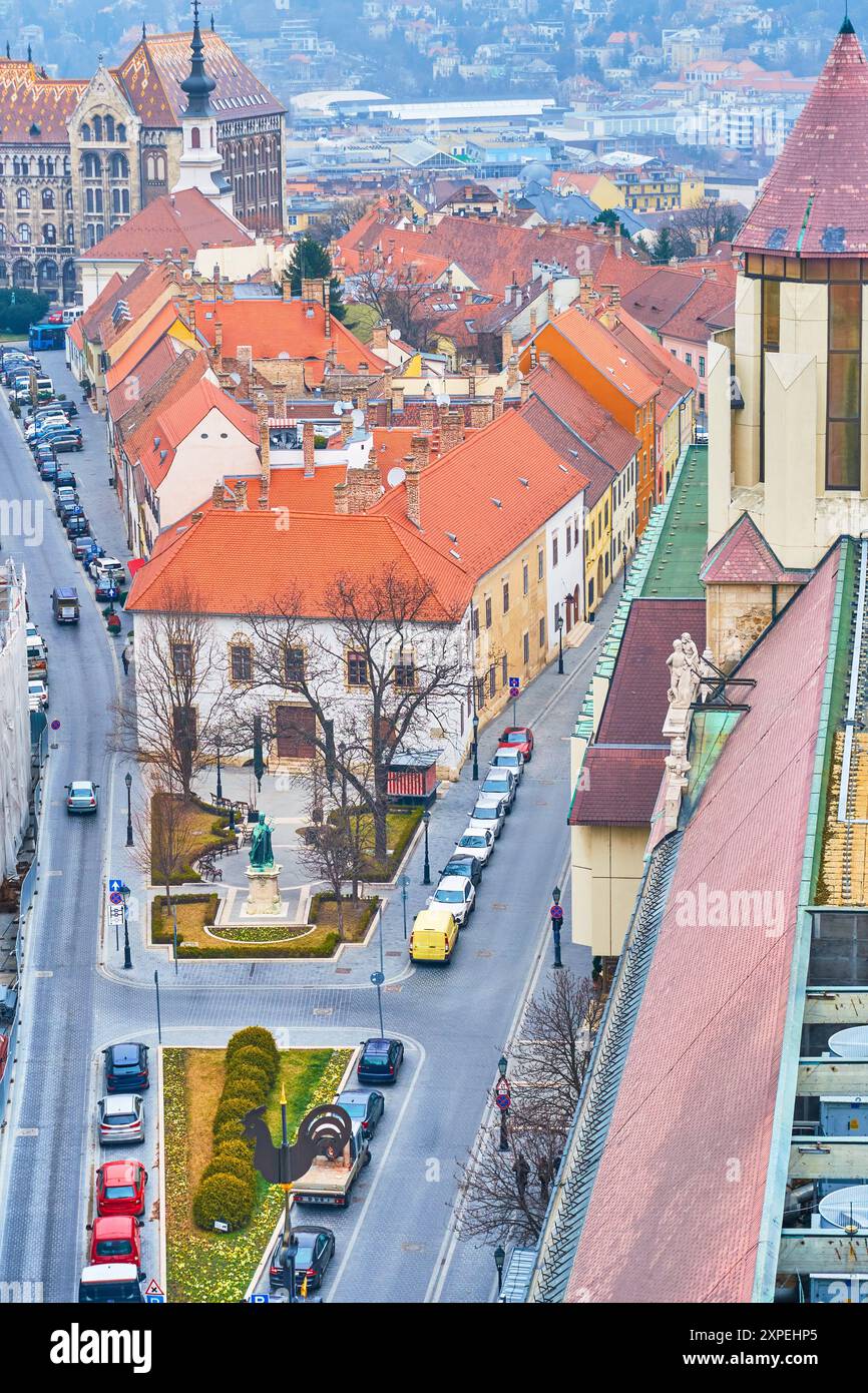 The scenic historic residential houses of Castle district, the oldest ...