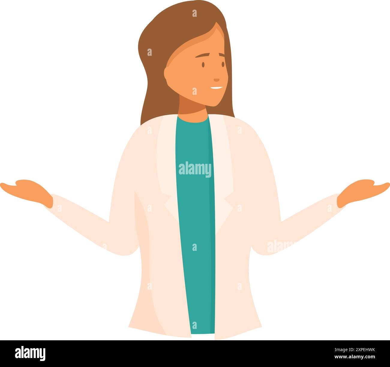 Cartoon illustration doctor looking confused Cut Out Stock Images ...