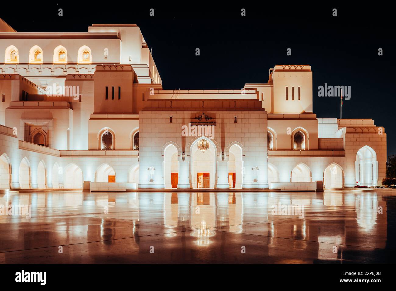Royal Opera House theater in Muscat, Oman by Night Stock Photo - Alamy