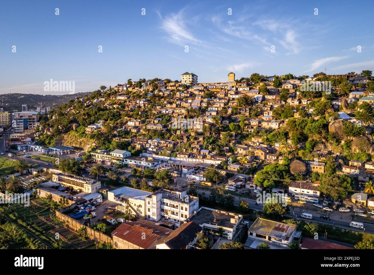 Aerial Photo of Mwanza, next to Lake Victoria, City of Rocks, Tanzania ...