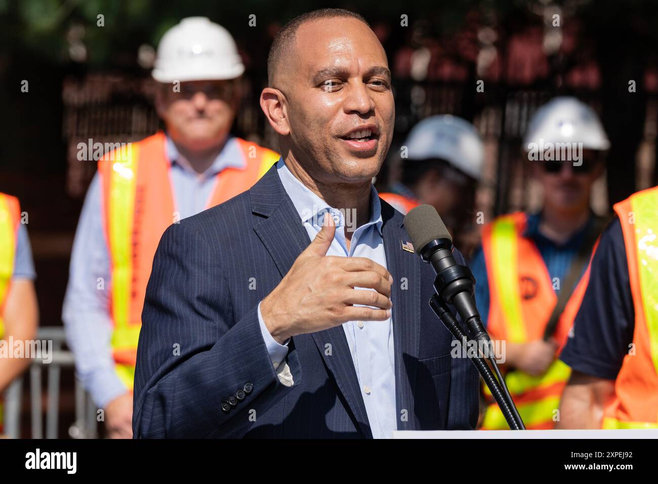 House Minority Leader Hakeem Jeffries speaks during joint ADA ...