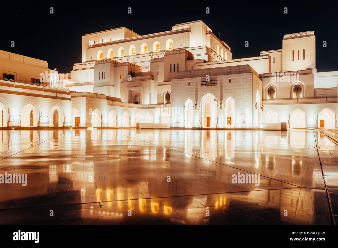 Royal Opera House theater in Muscat, Oman by Night Stock Photo - Alamy
