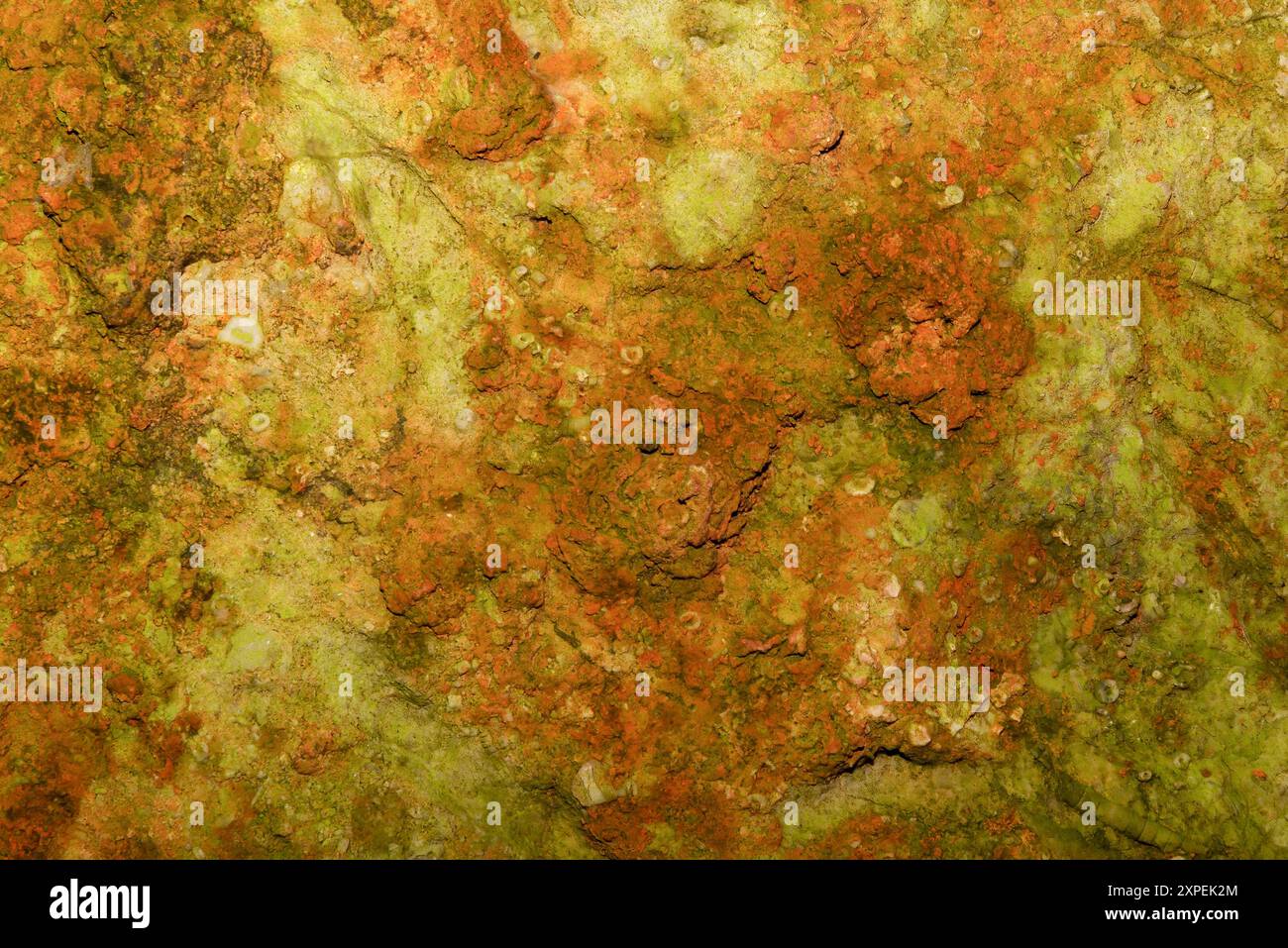 Rusty coloured rough surface texture selected focus overlay Stock Photo ...
