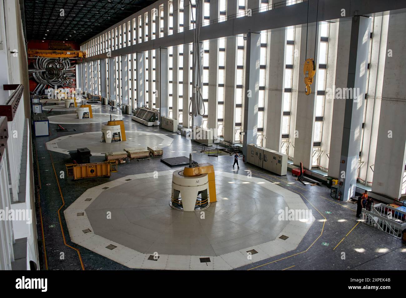 Novi Sip, Serbia. 5th Aug, 2024: The hall of turbines of the Serbian ...