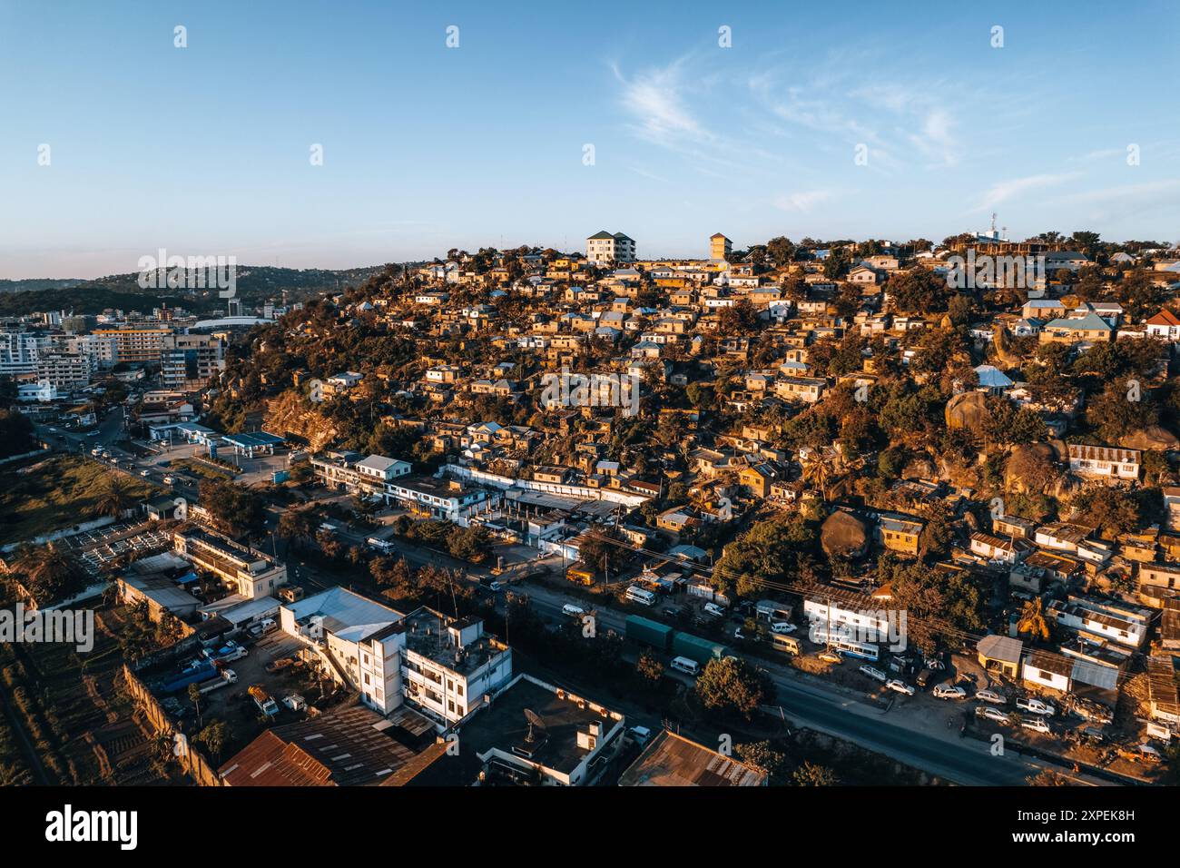 Aerial Photo of Mwanza, next to Lake Victoria, City of Rocks, Tanzania ...