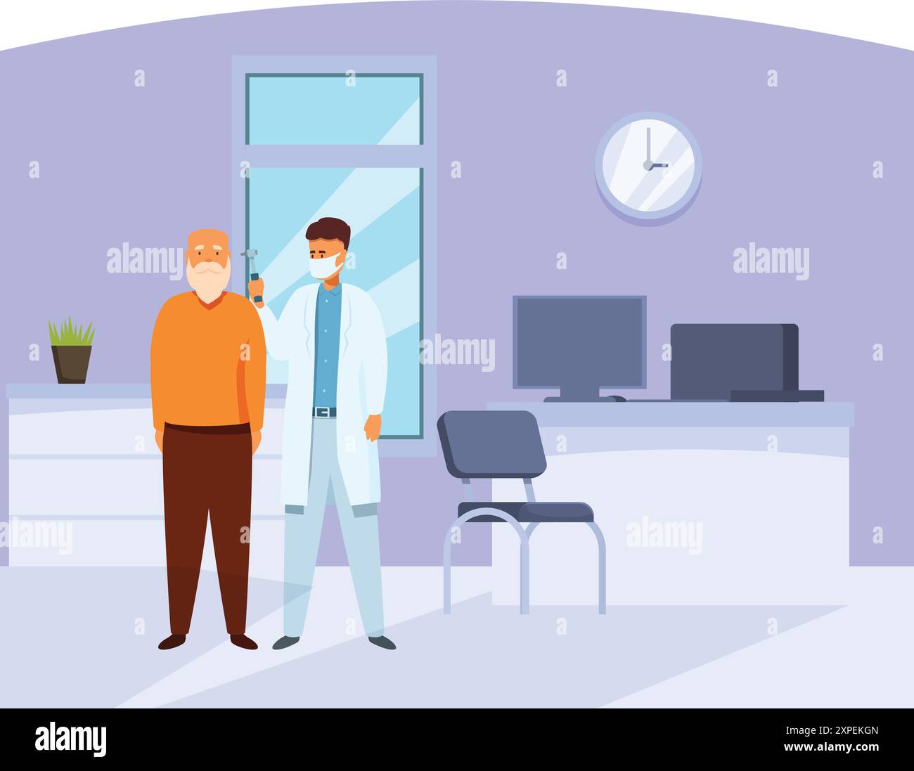 Doctor examining patient stethoscope in Cut Out Stock Images & Pictures ...