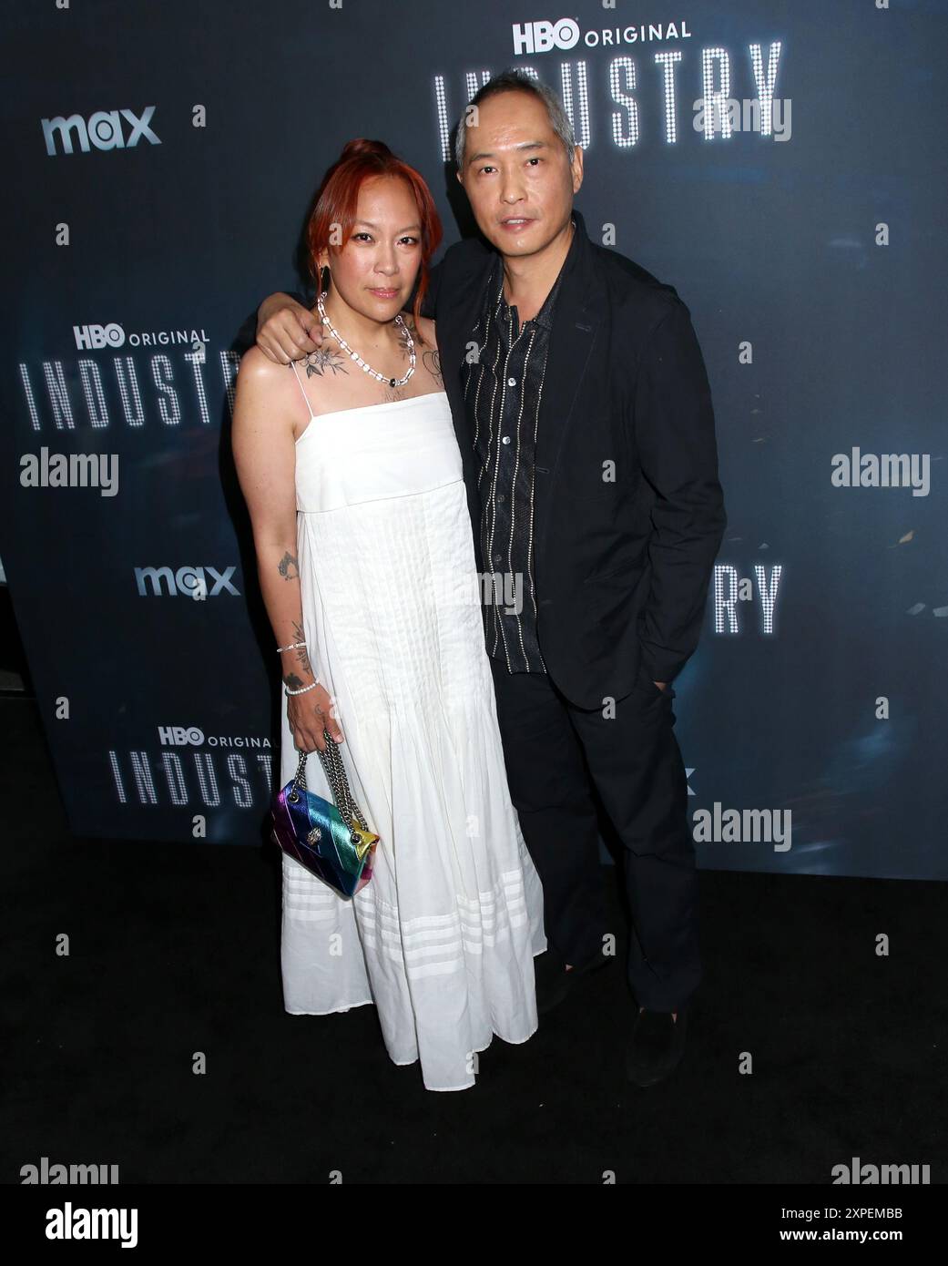 New York City, USA. 05th Aug, 2024. Ken Leung and wife Nancy Bulalacao ...