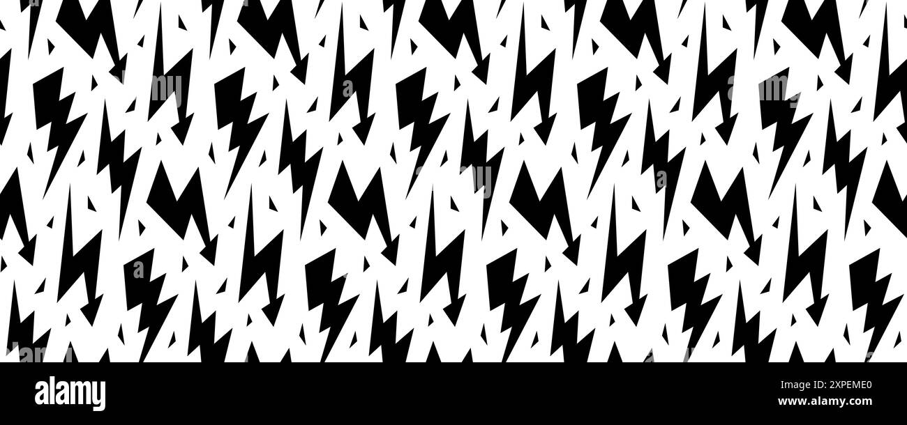 Lightning bolt seamless pattern. Thunder bolt repeated background ...