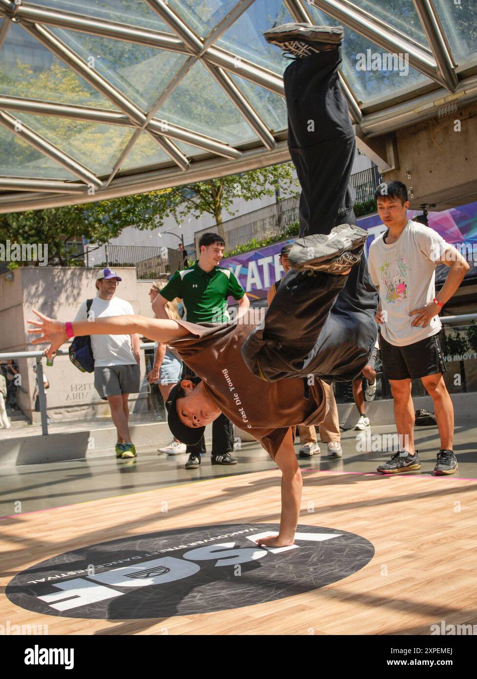 Vancouver, Canada. 5th Aug, 2024. A breakdancer competes at a dance ...