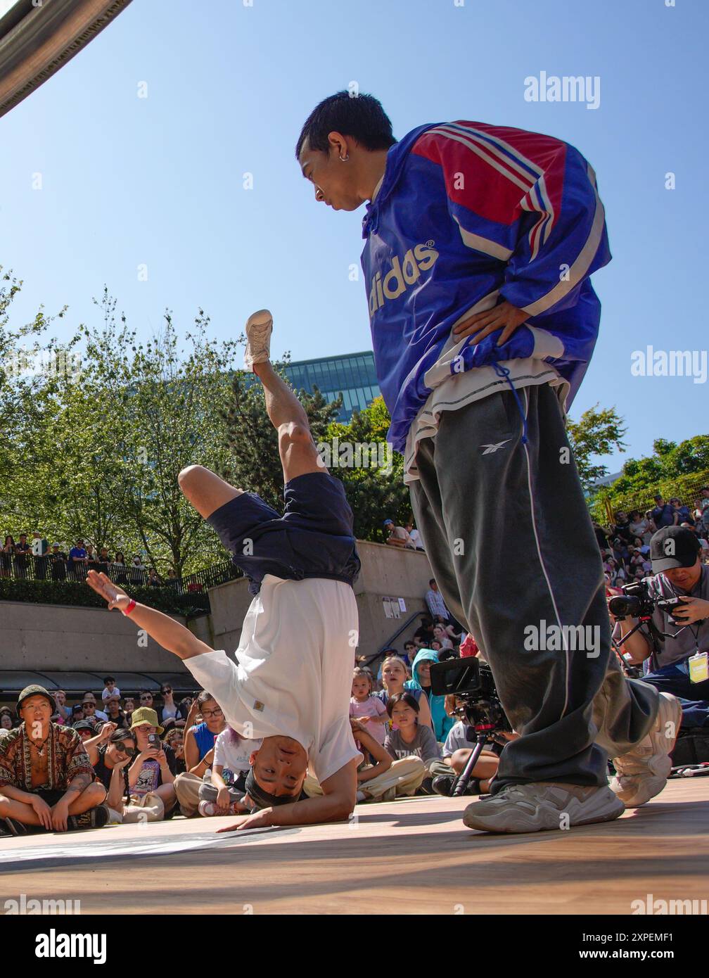Vancouver, Canada. 5th Aug, 2024. A breakdancer competes at a dance ...