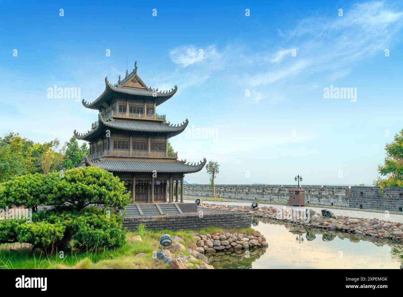 Yueyang Tower of the Qing Dynasty in Yueyang City, Hunan Province，China Stock Photo - Alamy