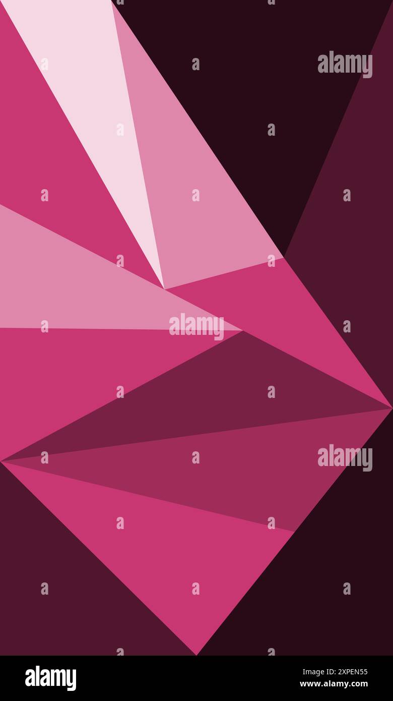 Vertical maroon polygonal background with empty space for banner ...