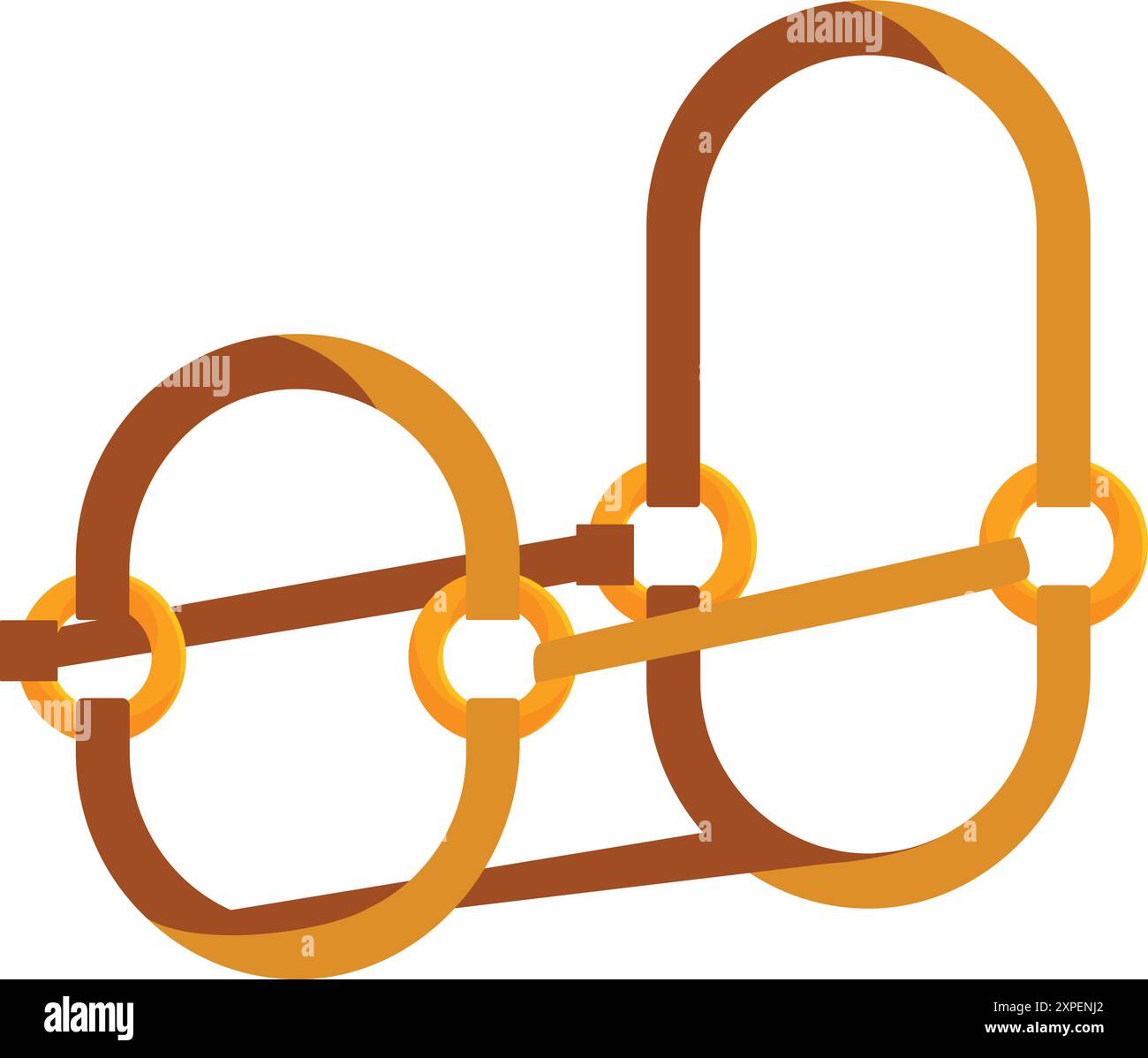 Abstract geometric pattern golden brown Cut Out Stock Images & Pictures ...