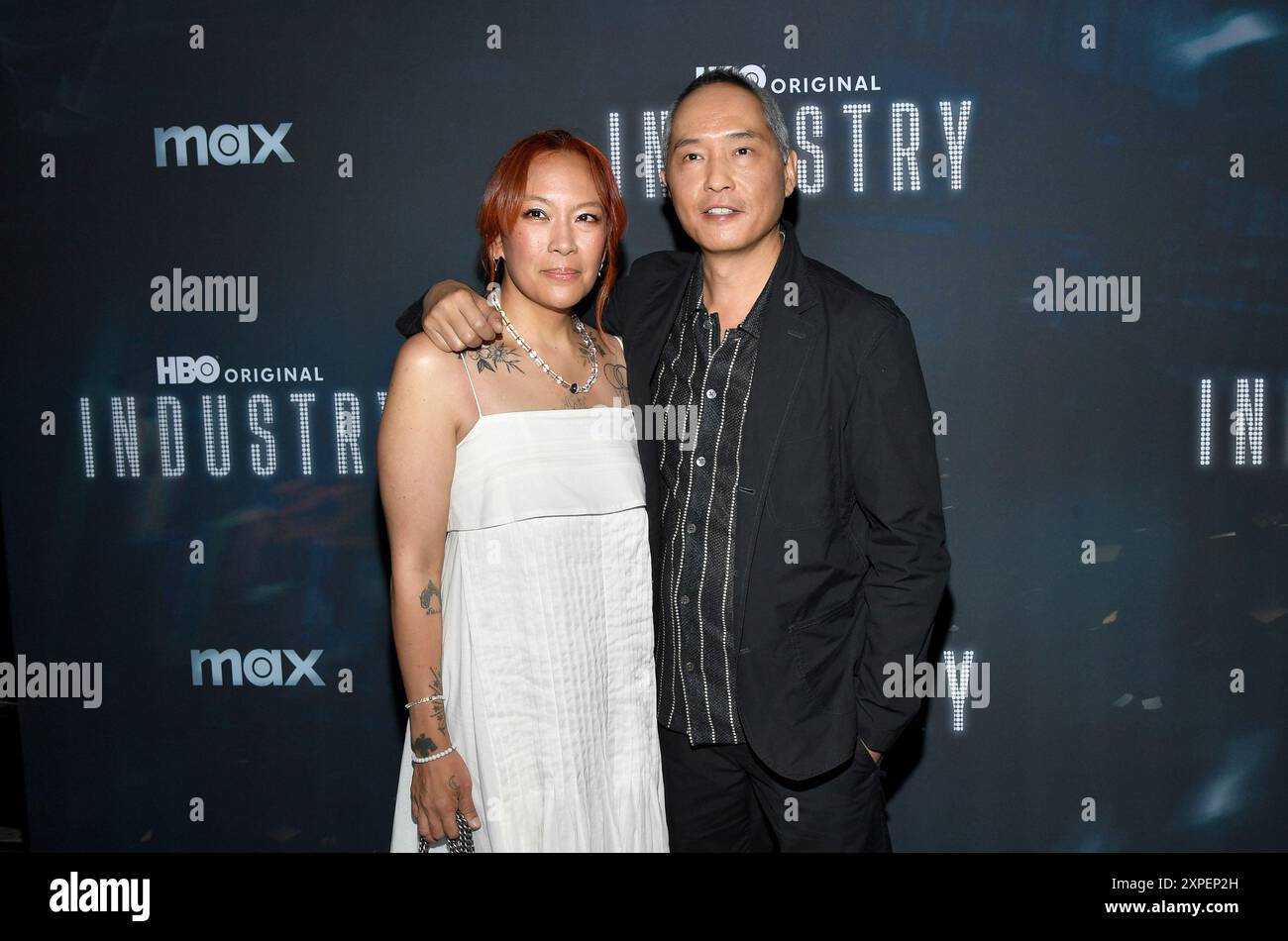Ken Leung, right, and wife Nancy attend the "Industry" season three ...