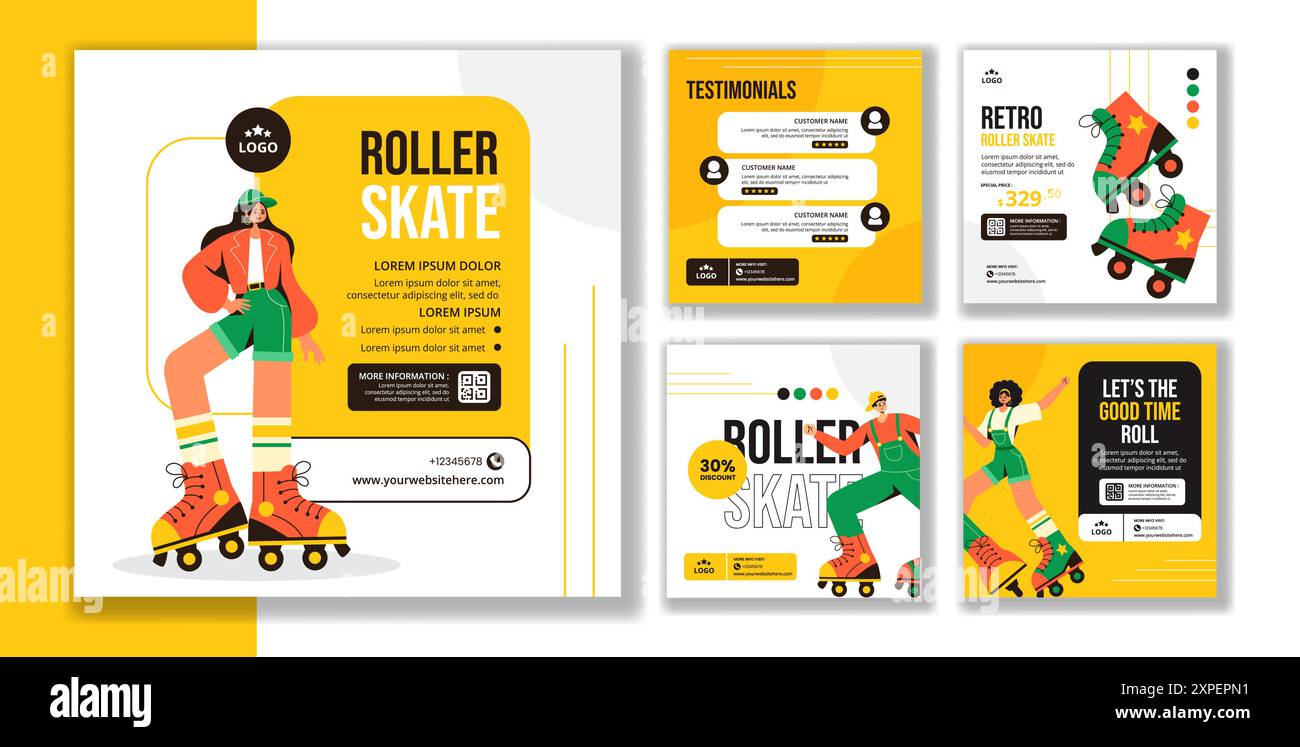 Free Roller Skate Template Fun Roller Skate Templates PSD Design For