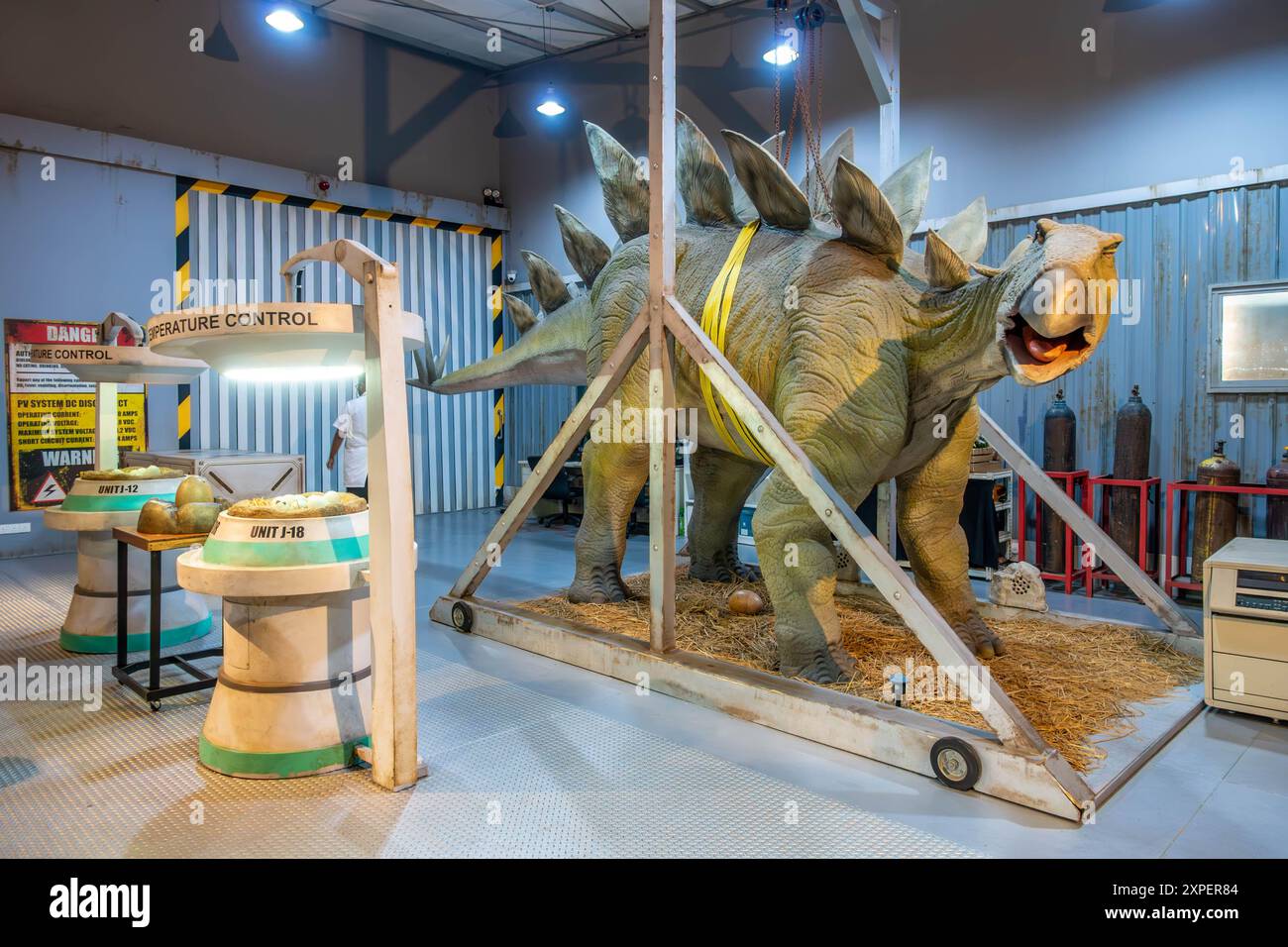 A mock-up of a palaeontologist's lab at a tourist attraction in Komtar ...