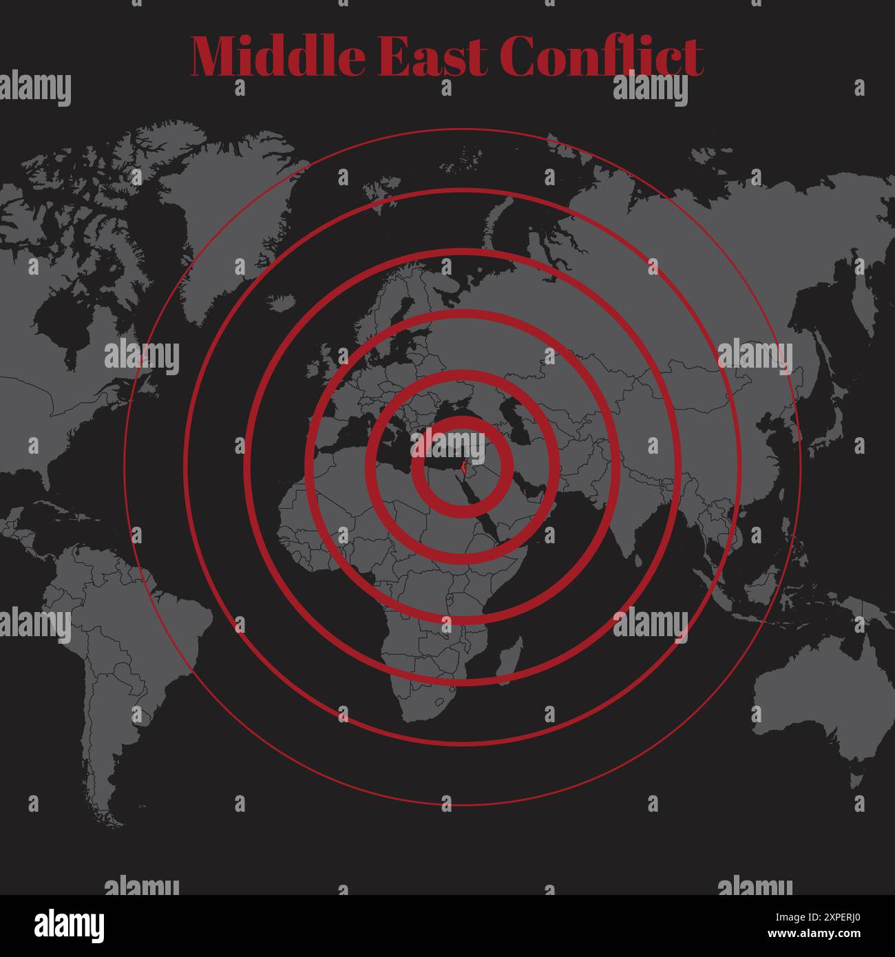 Middle east conflict map hi-res stock photography and images - Alamy