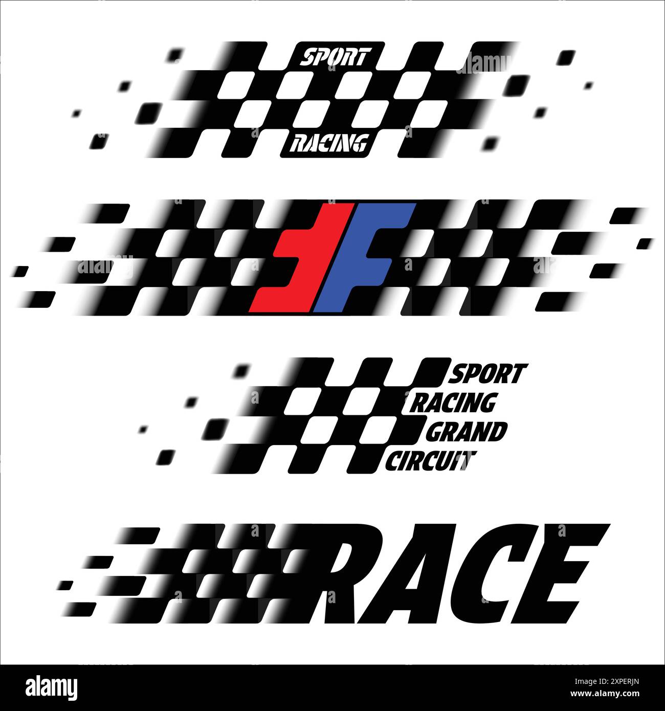 Sport race checkered track lines blur Stock Vector Image & Art - Alamy