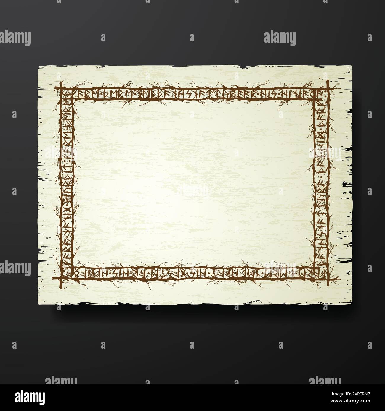 Tree branch pergament bind rune Stock Vector Image & Art - Alamy