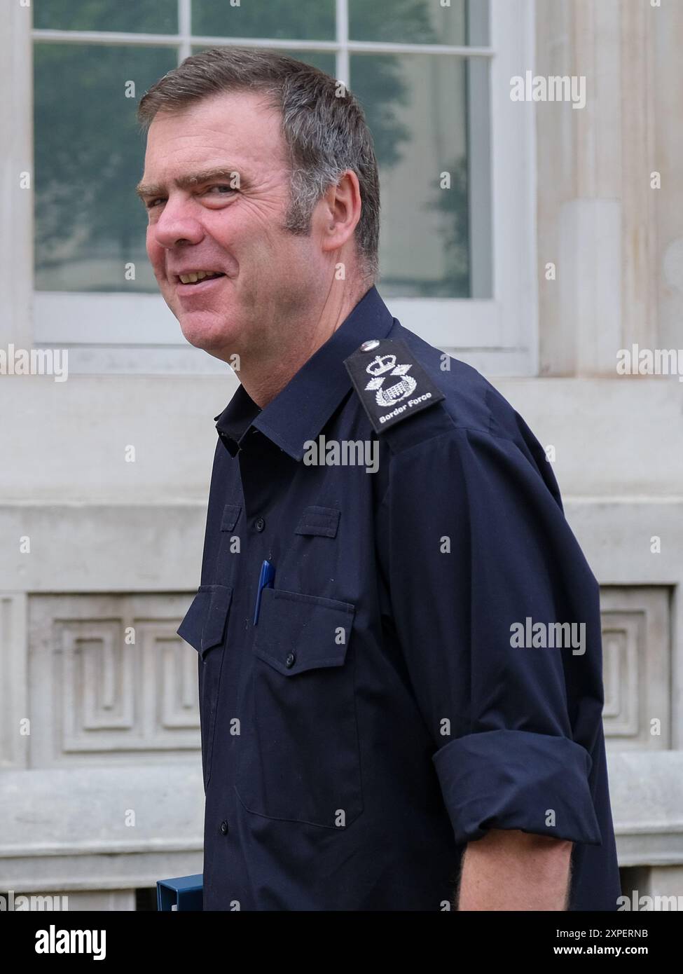 Phil Douglas, Director General of Border Force at the Home Office walks along Whitehall after a ...