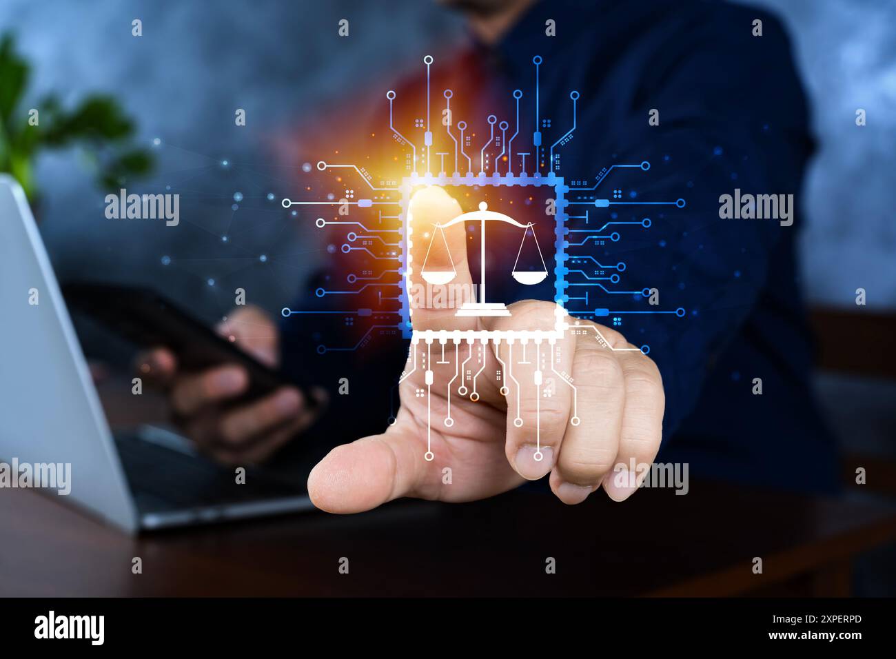 Justice and laws concept. AI ethics or AI law, developing AI codes of ...